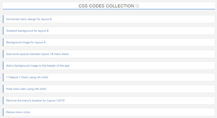 CSS Codes Collection - Zero Codes Docs
