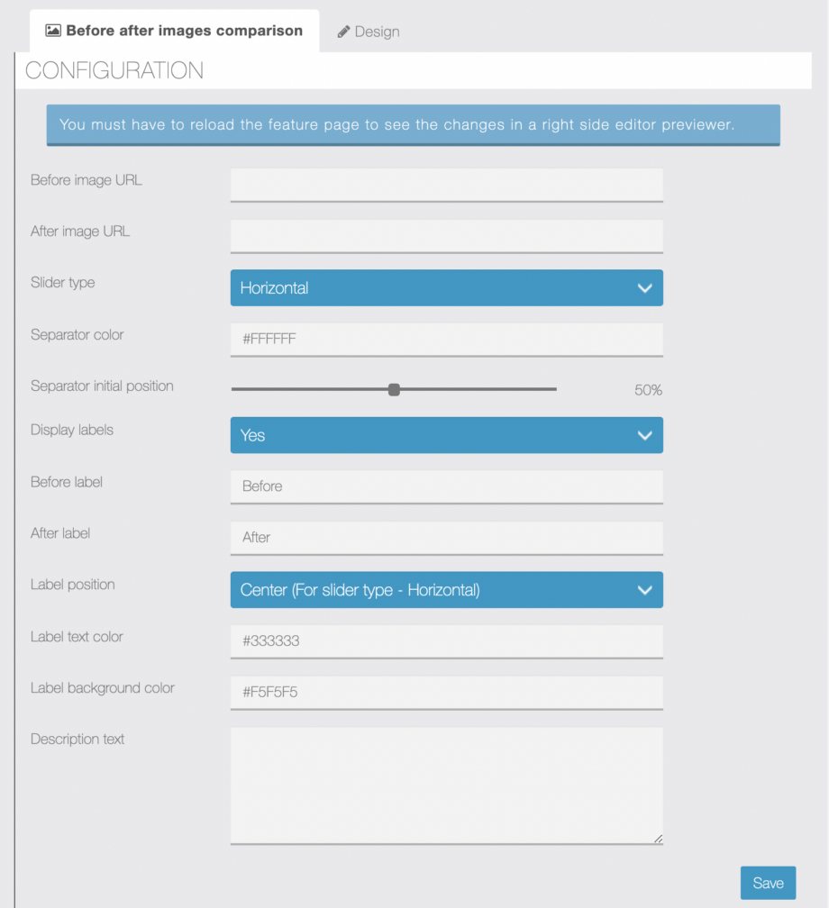 Before & After Image Slider - Zero Codes Docs