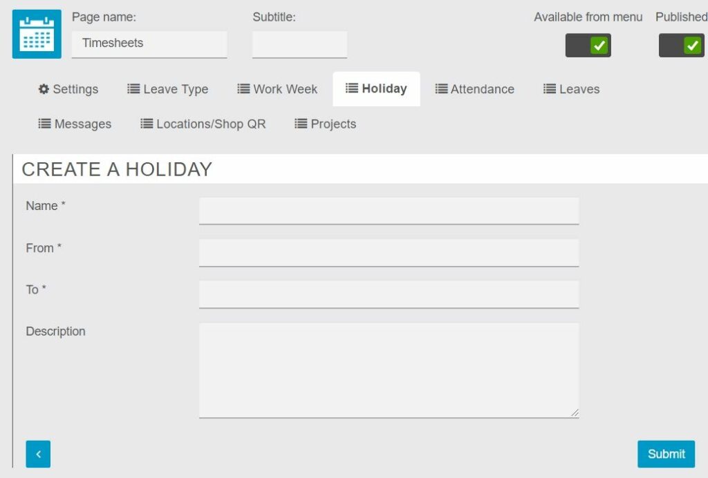 Attendance and Leaves Module - Zero Codes Docs