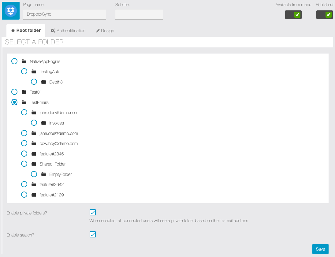 DropBox Sync Module Zero Codes Docs